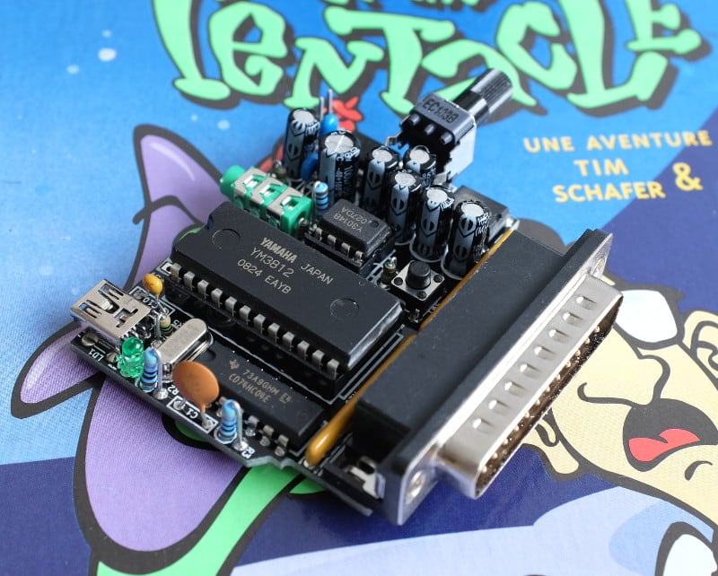 OPL2LPT: an AdLib sound card for the parallel port